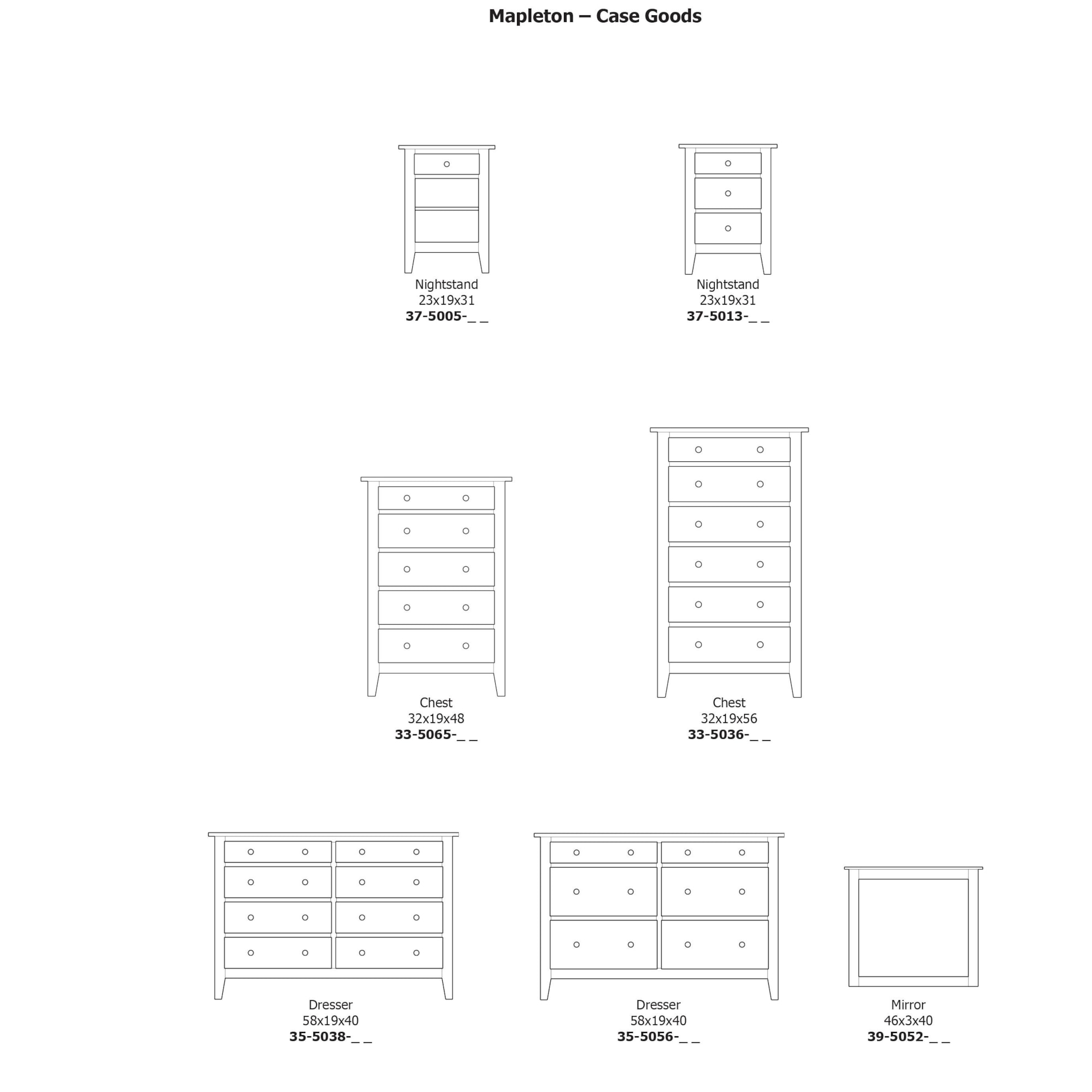 Daniel's Amish Mapleton 30-5014+5034+5004 King Bed with Low Footboard | Belfort Furniture ...